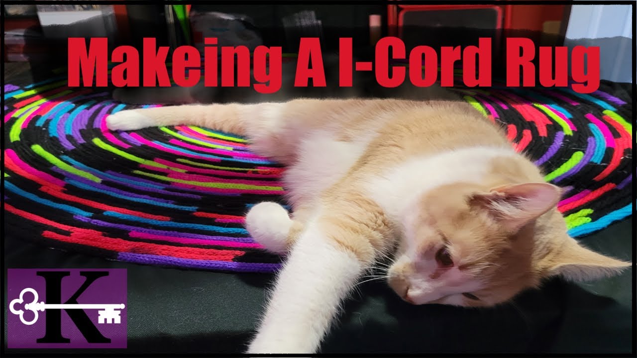 Attempting A Knitted Cord Rug - YouTube