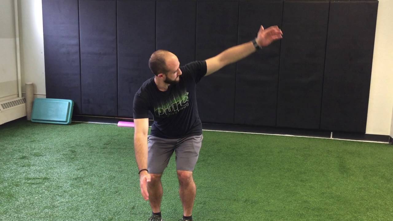 Bent-Over Thoracic Rotation - YouTube