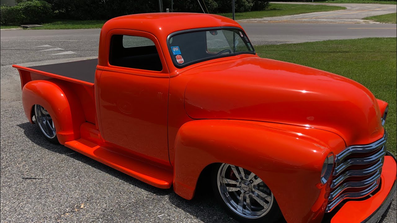 Burnt Orange 1950s Chevy Truck - YouTube