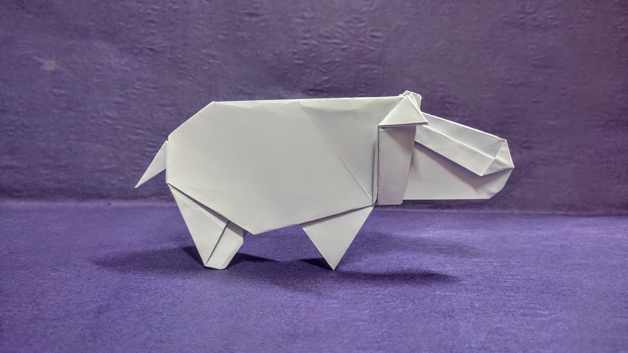 How To Make An Origami Hippo Easy - Origami Hippo Easy Step By Step ...