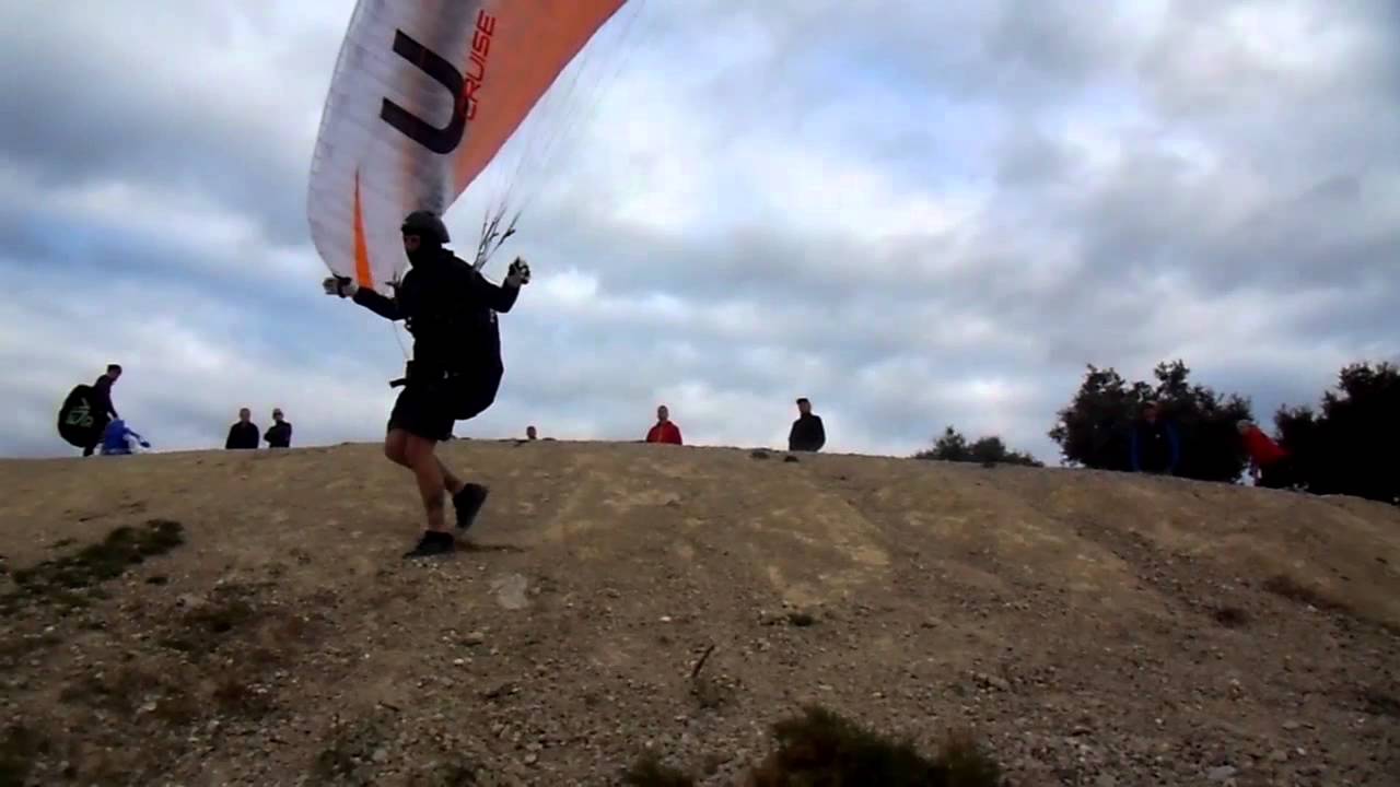 Awesome paragliding take off - YouTube