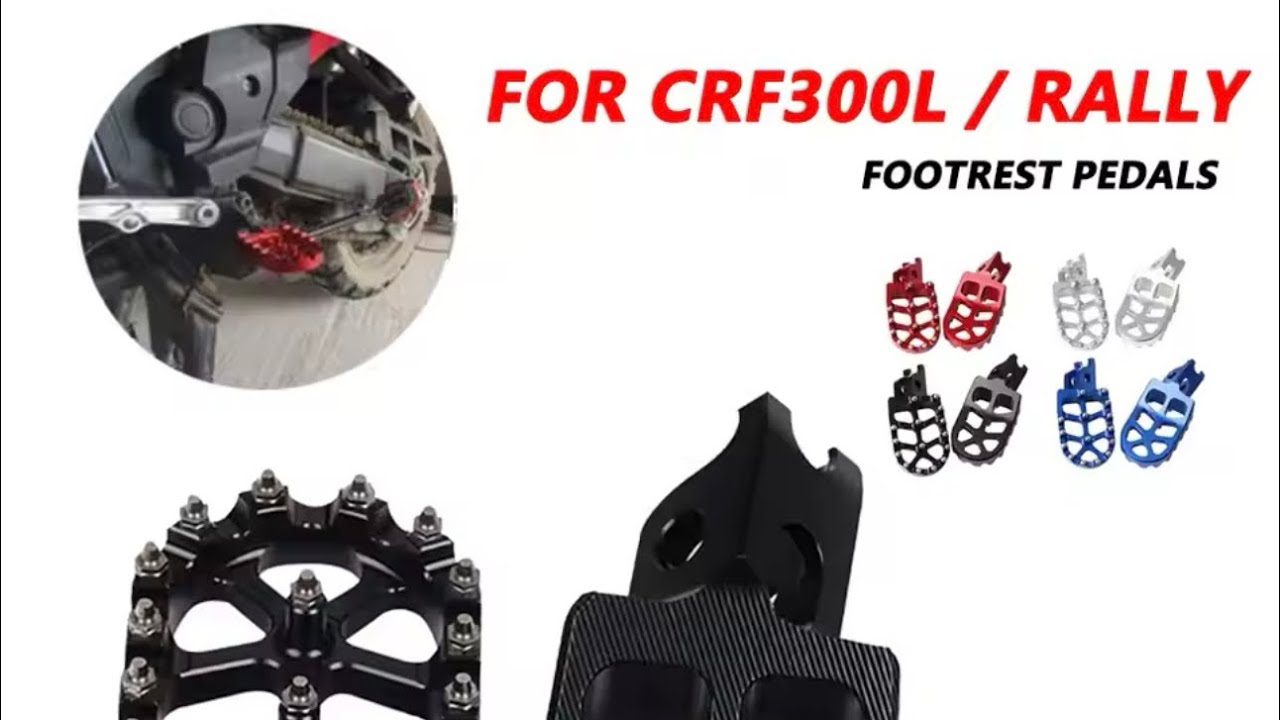 Honda CRF 300 L / Rally, Upgraded footrests. Review and step by step ...