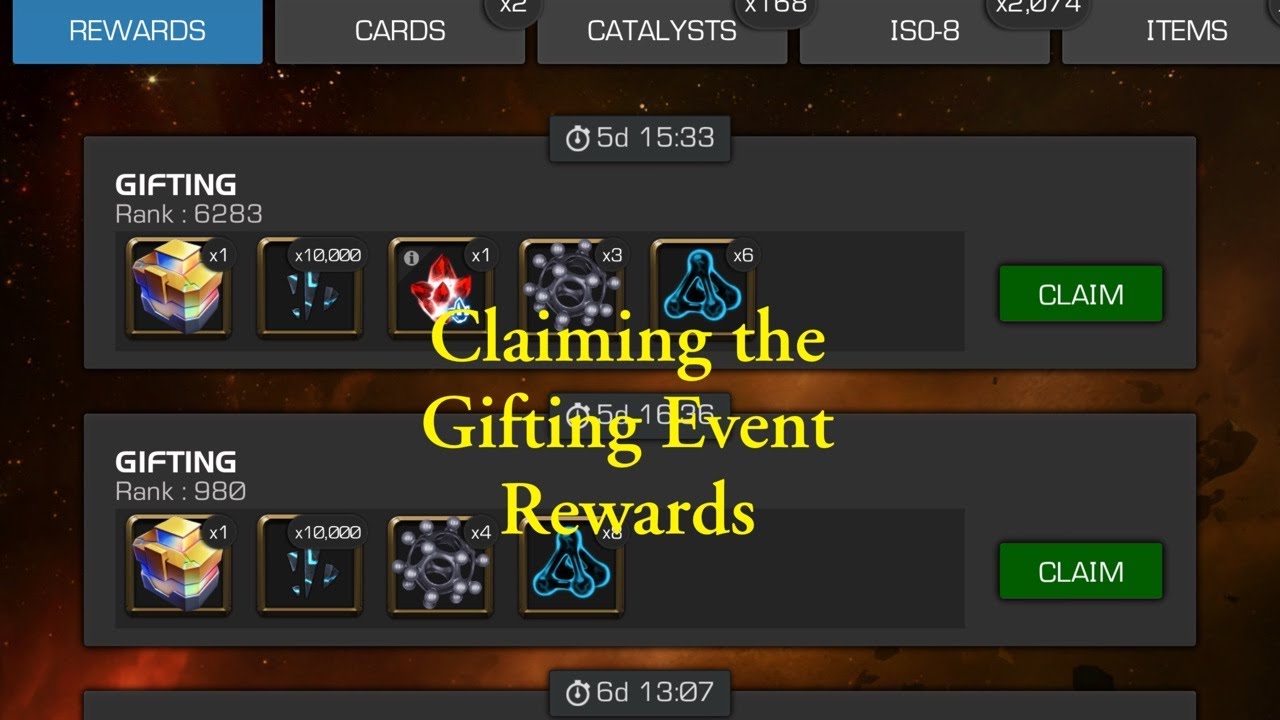 Claiming the Gifting Rewards and Opening Featured Crystals...MCOC - YouTube