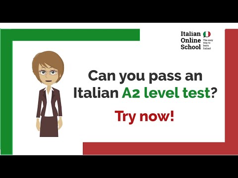 Can you pass an Italian A2 level test? Try now!