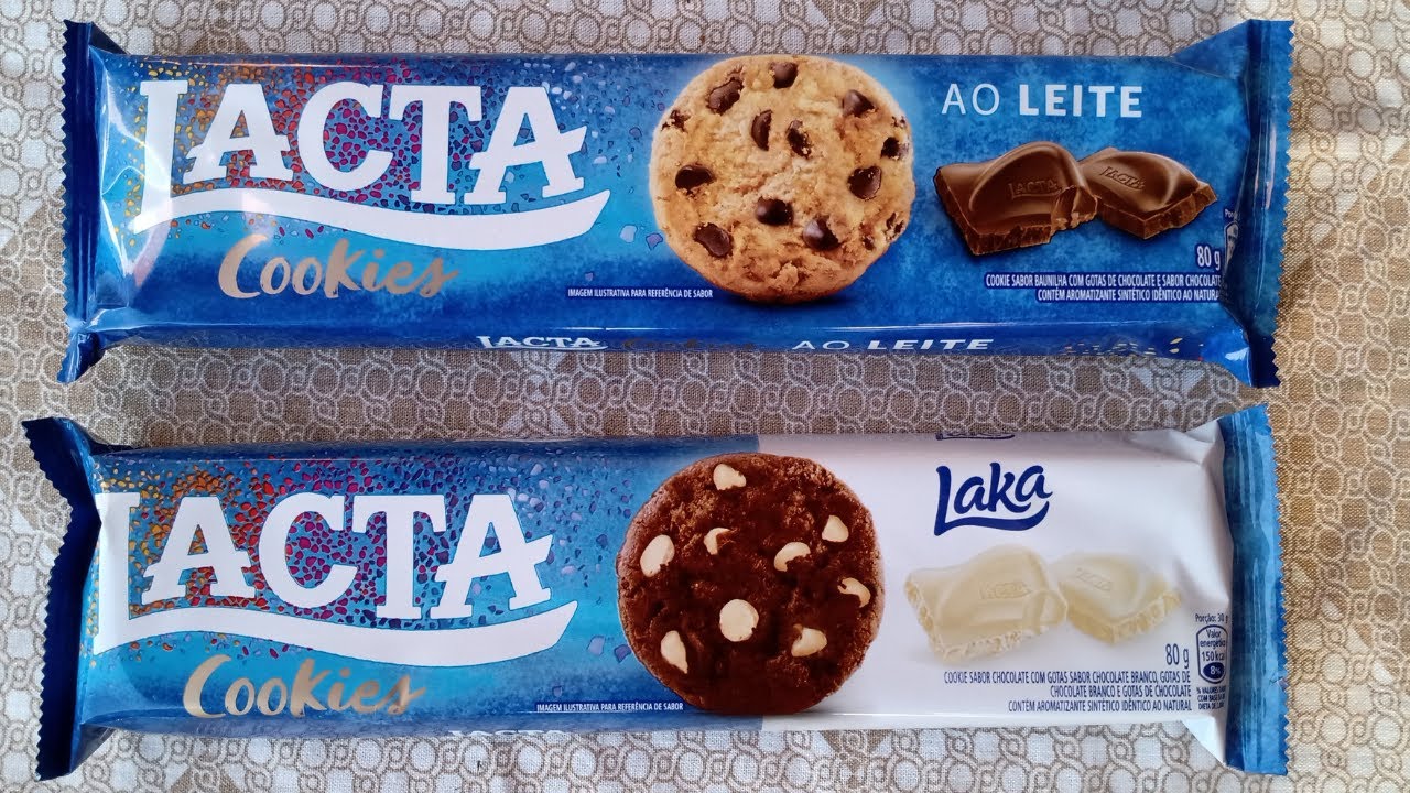 biscoito cookie lacta laka e lacta cooks ao leite - YouTube