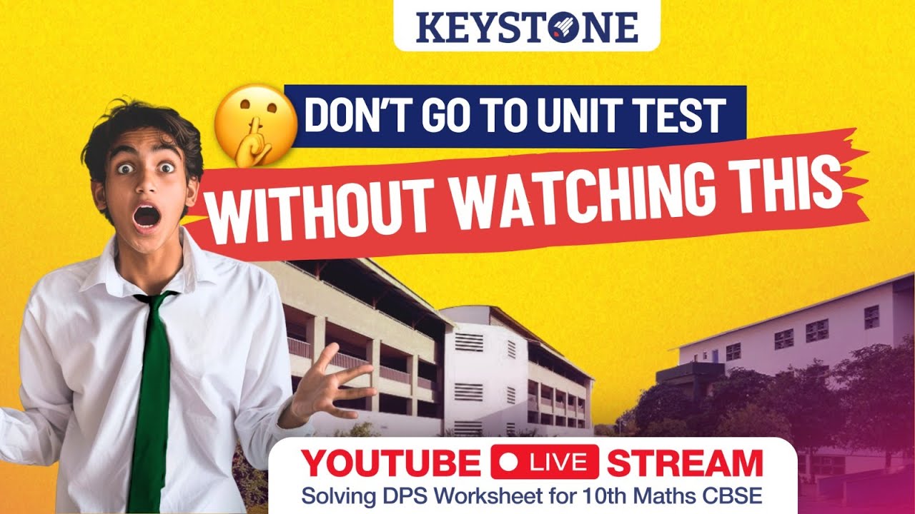 10th Math CBSE - DPS School - Revision for Periodic Test | Solving ...