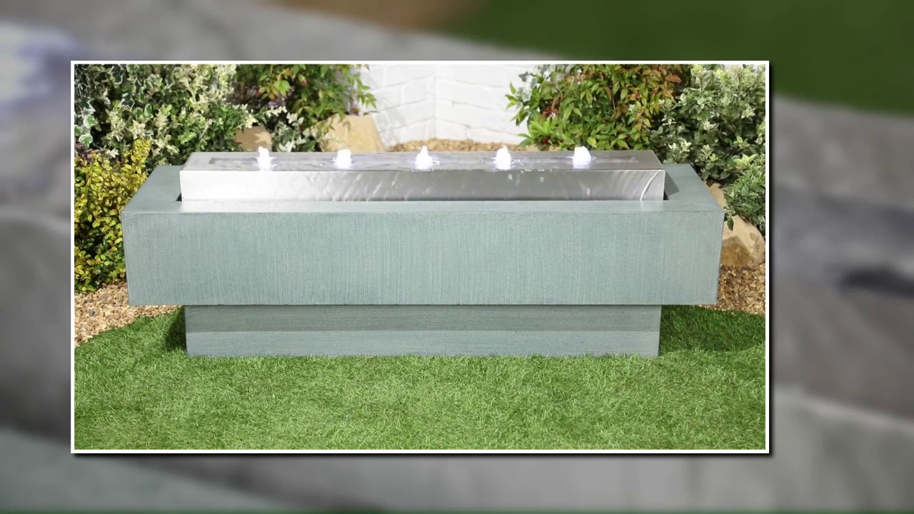 Product Demo: Bubbling Trough Water Feature - YouTube