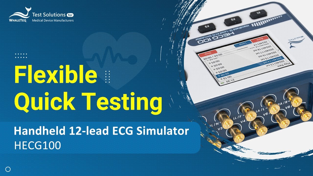 【HECG100 Handheld 12-lead ECG Simulator】Flexible Quick Testing - YouTube