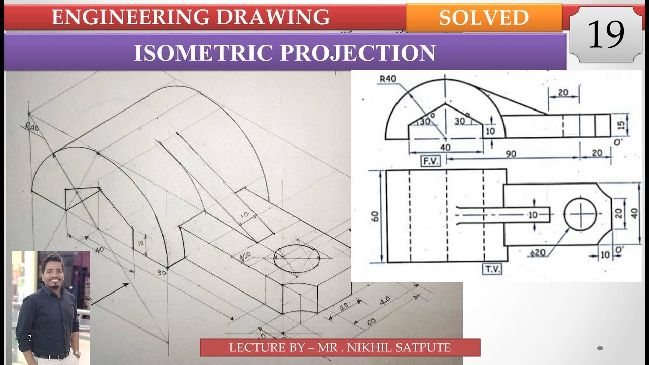 Engineering Drawing Isometric Projections Problem 19 Learn With