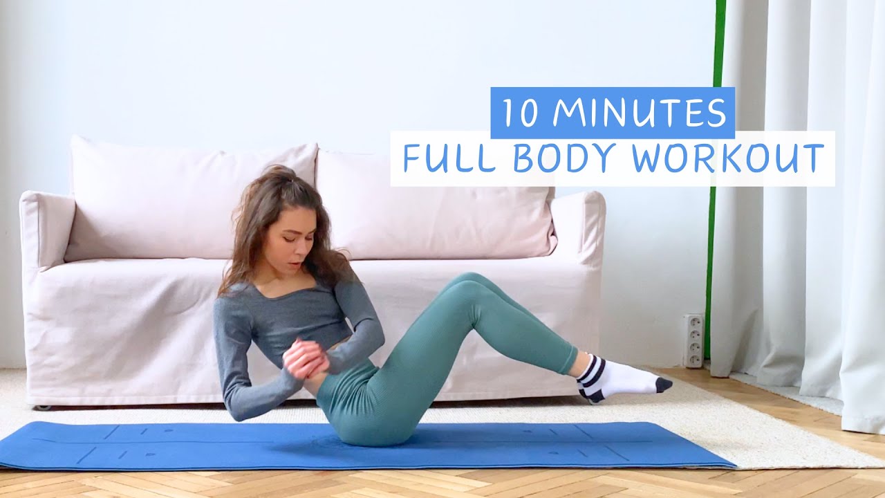 10 MIN BEGINNER FULL BODY WORKOUT // No Equipment // No Repeats // Home ...