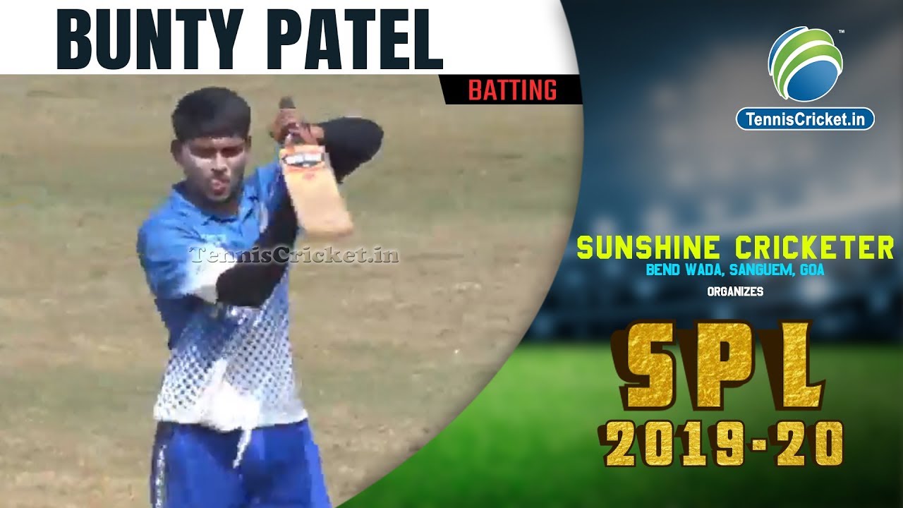 Bunty Patel Batting | Sanguem Premier League (SPL) 2019, Goa - YouTube