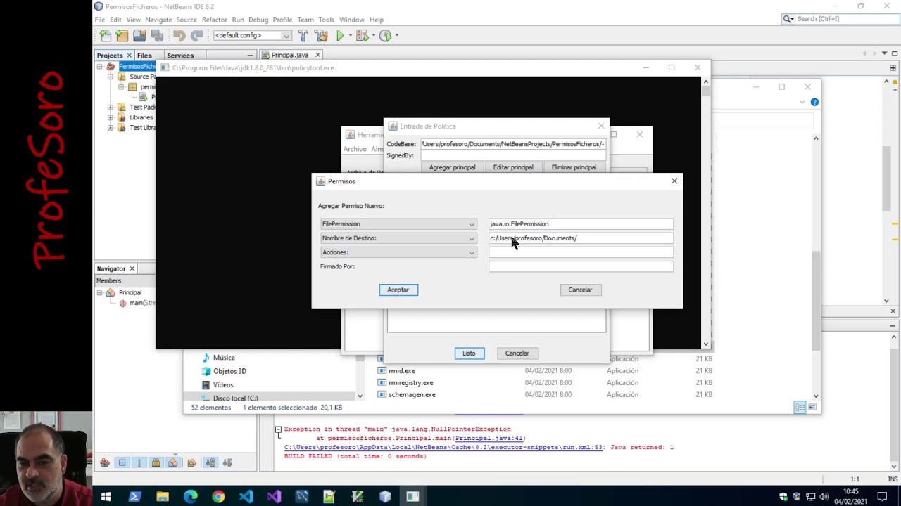 Configurar política de seguridad en Java - CodeBase - YouTube