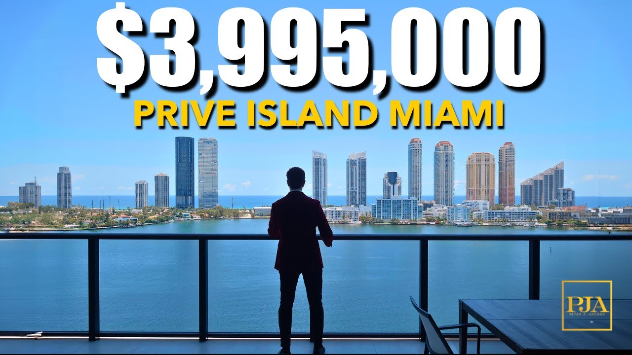 Prive Island Miami | $4 Million Dollar | Miami Luxury Condo Tour ...