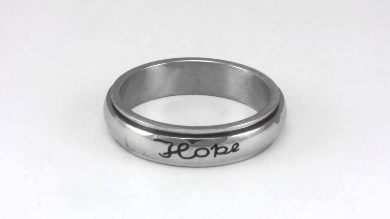 Christian "Faith Hope Love" Spinner Ring - YouTube
