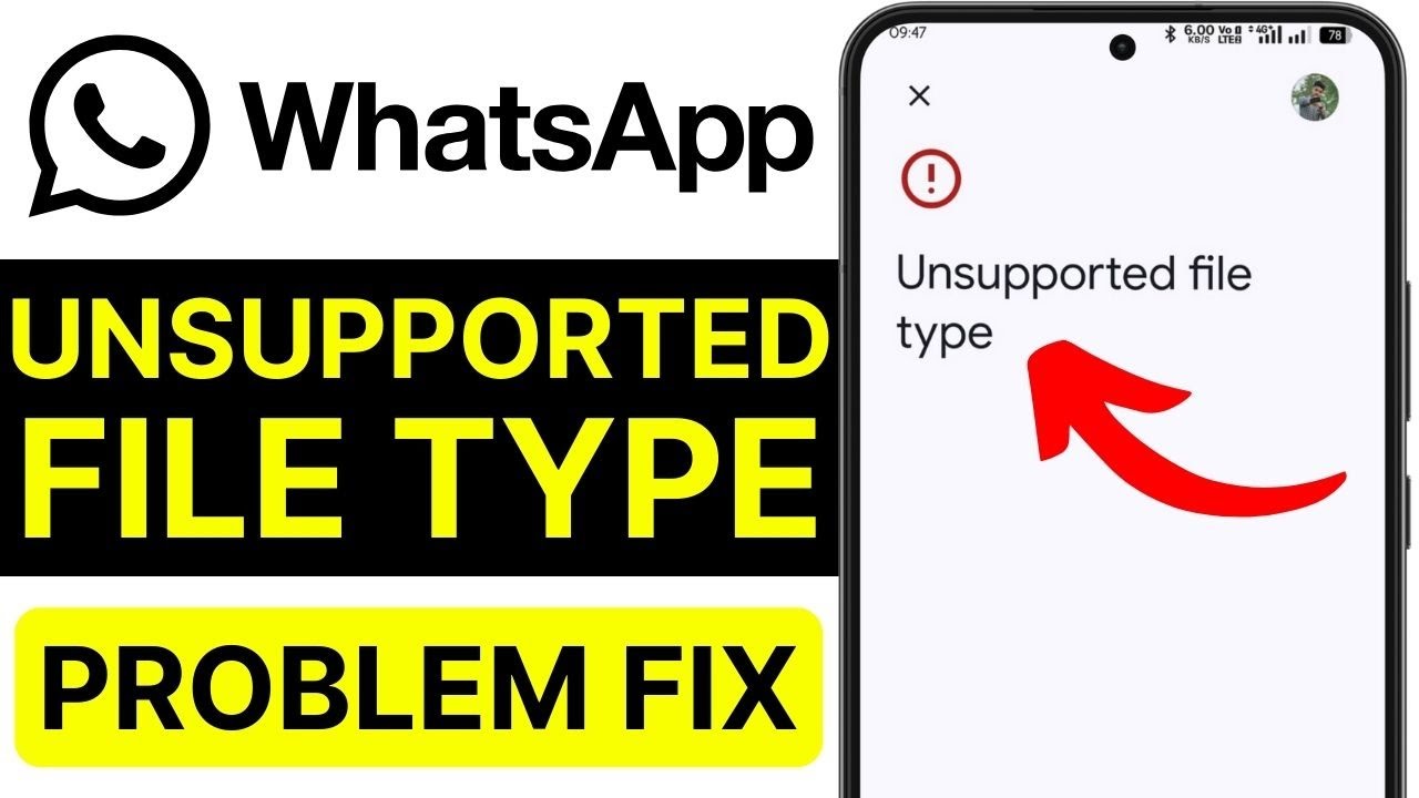 WhatsApp Unsupported File Type 🔥 Document Not Sending & Media Sharing ...