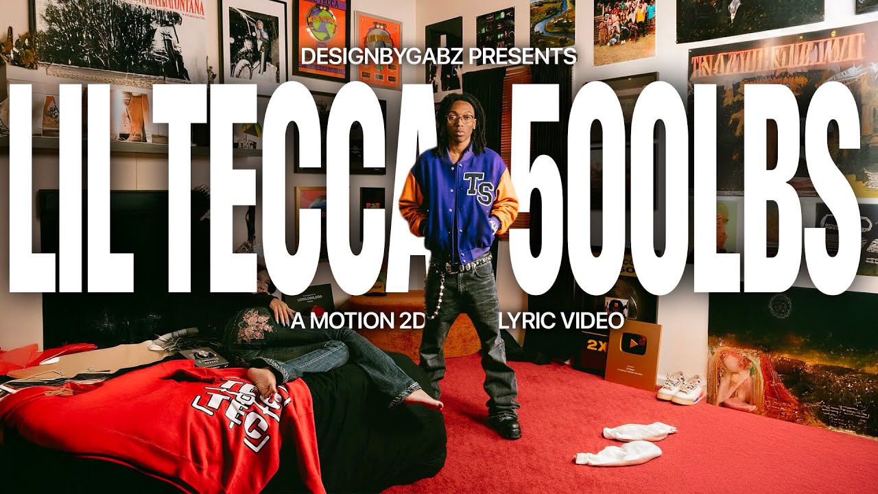 Lil Tecca - 500lbs (Kinetic Typography Lyric Video) - YouTube
