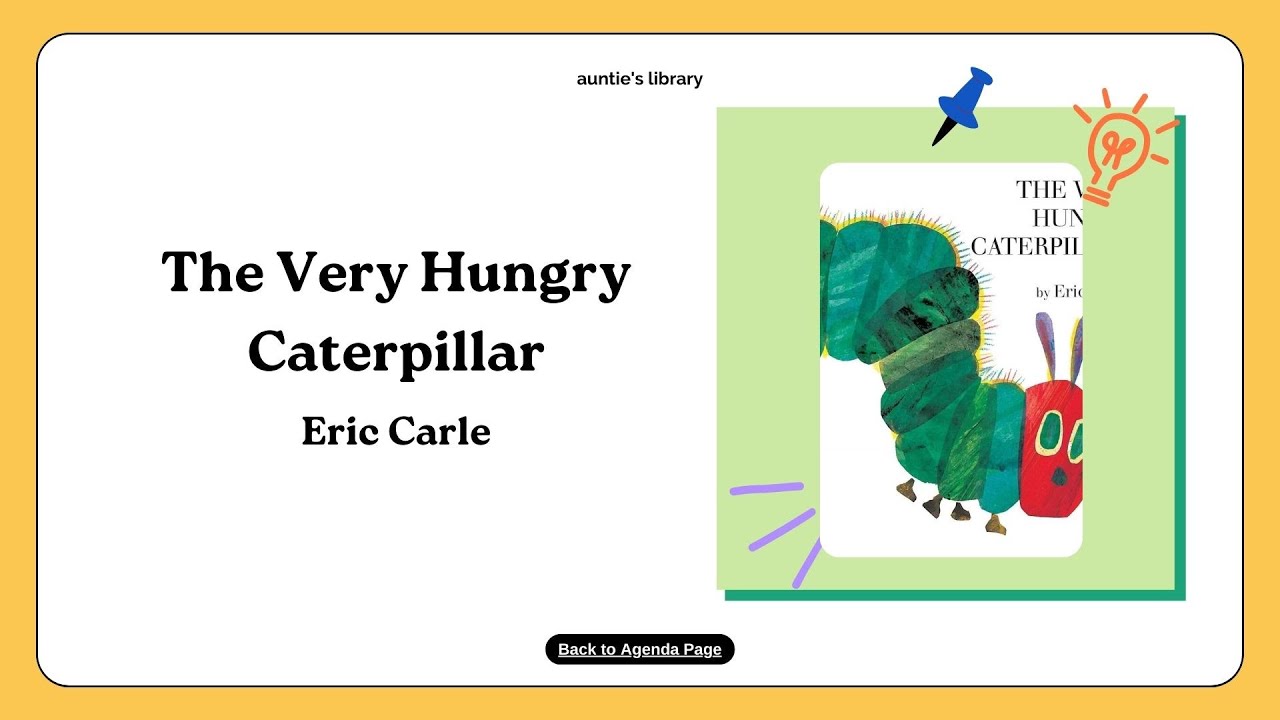 The Very Hungry Caterpillar by Eric Carle - Read Aloud | Auntie’s ...