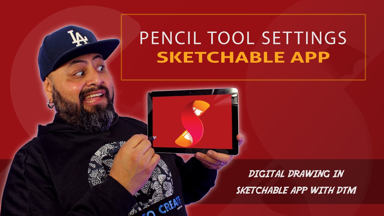Using the Pencil Tool in Sketchable App - YouTube