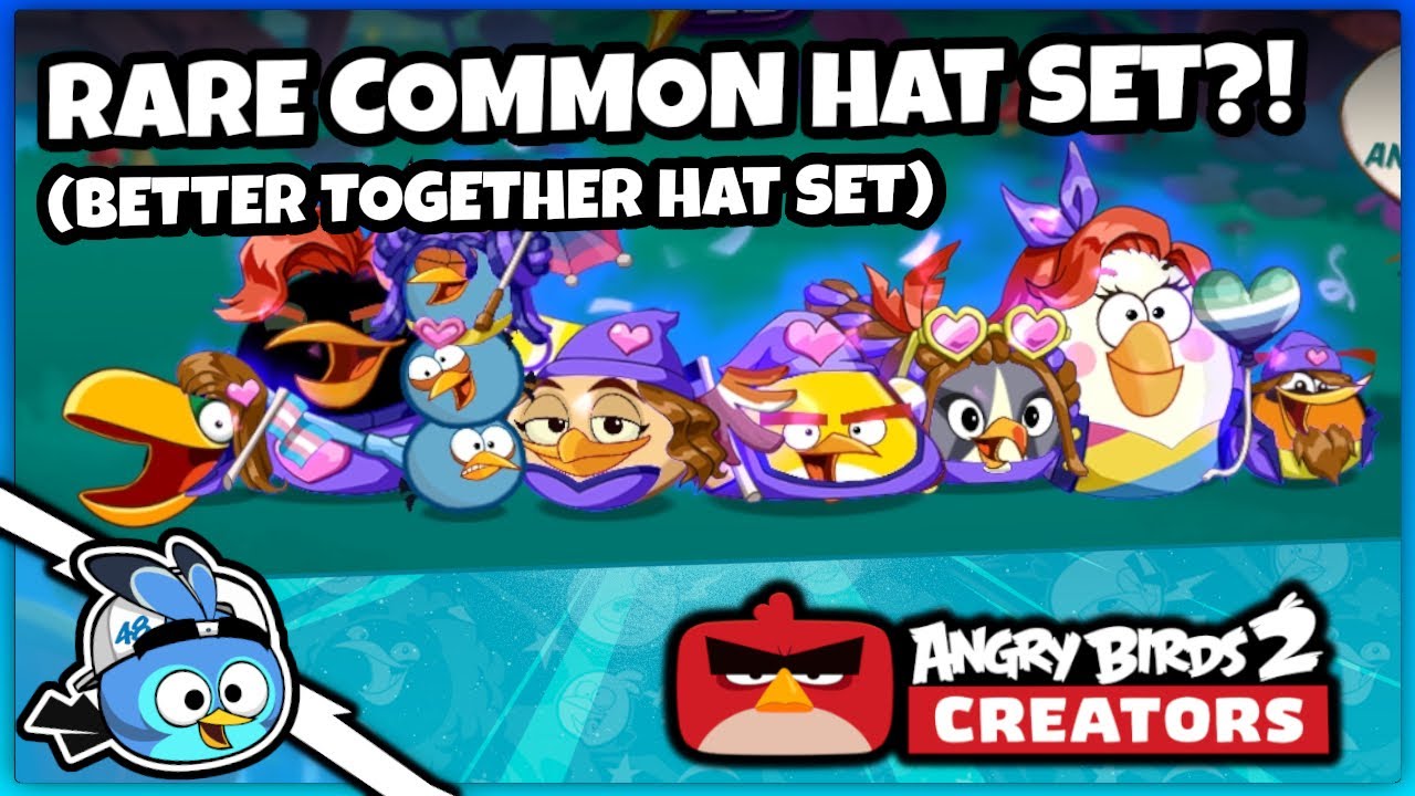 RARE COMMON HAT SET?! 😲 / Angry Birds 2 Gameplay (Better Together 🌈 ...