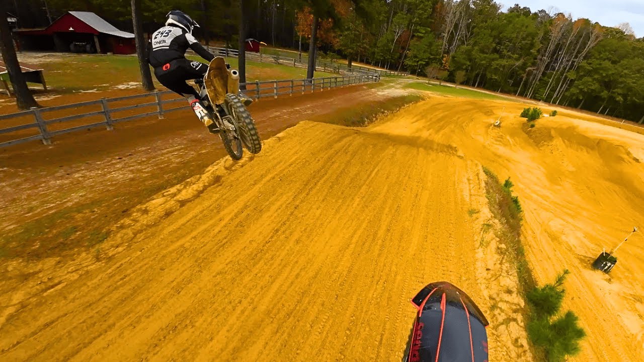 Having Fun At Motocross Track - YouTube