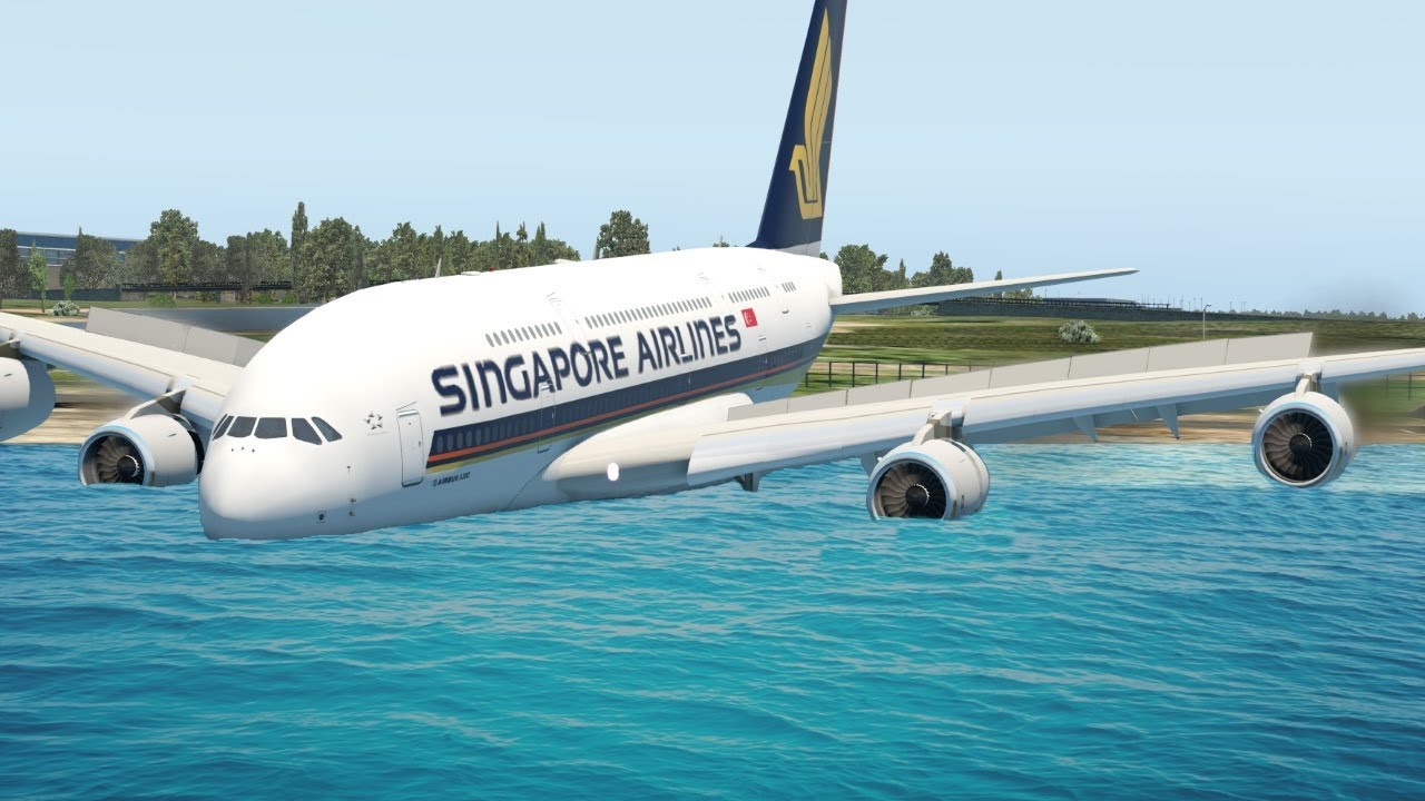 A380 Passing Runway Emergency Landing - X-Plane 11 - YouTube