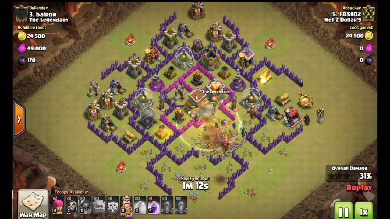 Clash of clans - Gowipe TH8 - YouTube