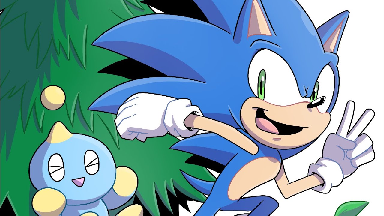 A Sonic speedpaint (general audiences) - YouTube