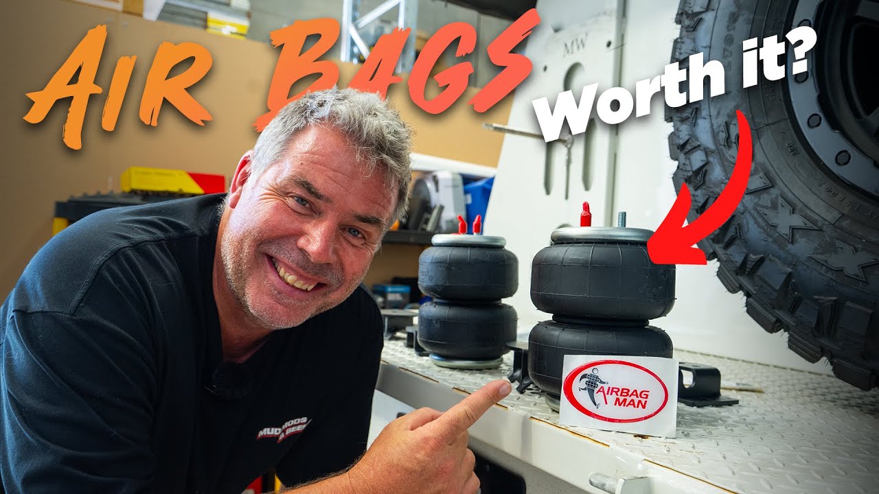 79 Series Airbag Man install, lets level out the Cruiser! - YouTube