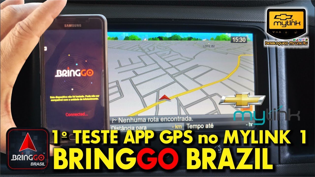 1º TESTE GPS BRINGGO BRAZIL no MYLINK 1 - Via Bluetooth - YouTube