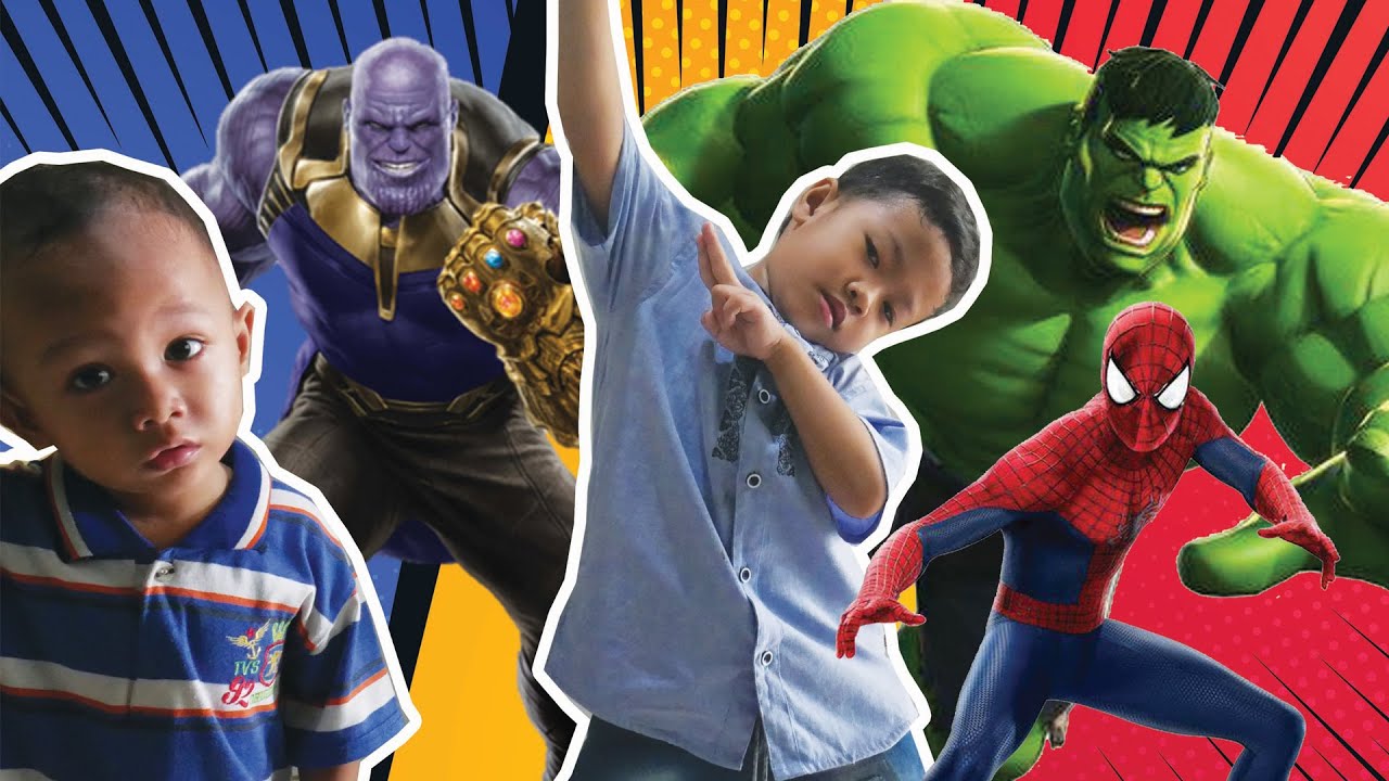 Superhero dance for kids, Spiderman, Hulk, Thanos, Rafamalik Yusuf ...