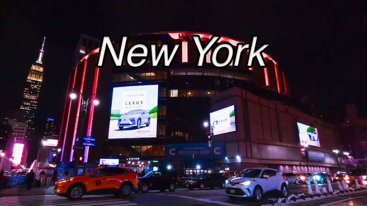 New York City Night Walk in Midtown Manhattan [4K] - YouTube