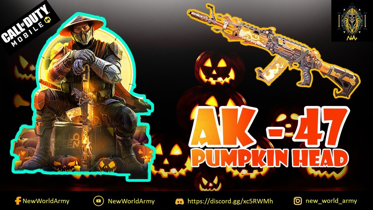 AK-47 Pumpkin head in action | COD Mobile Live | Battleroyale masti #1 ...