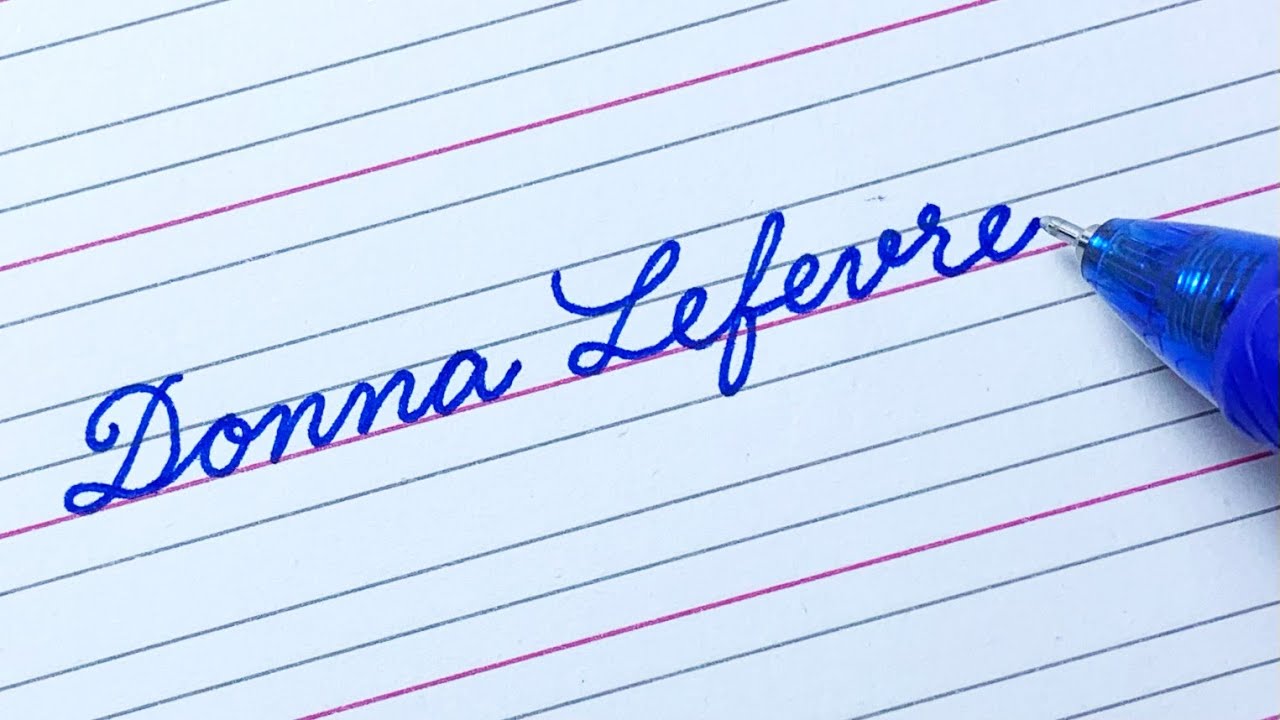 Donna Lefevre in cursive |Thank you for your support. Let me continue ...