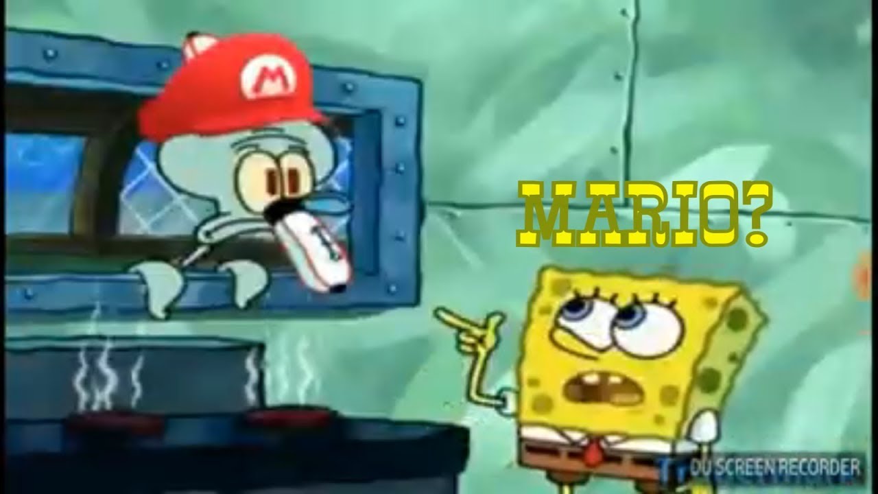 Squidward why r u MARIO - YouTube