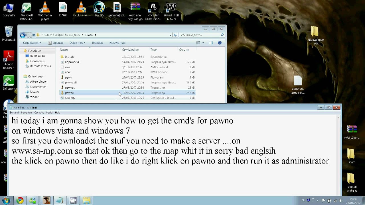 samp how to get the cmd's in pawno - YouTube