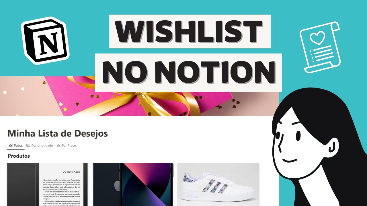 Como criar wishlist no Notion | Organize sua lista de desejos! - YouTube