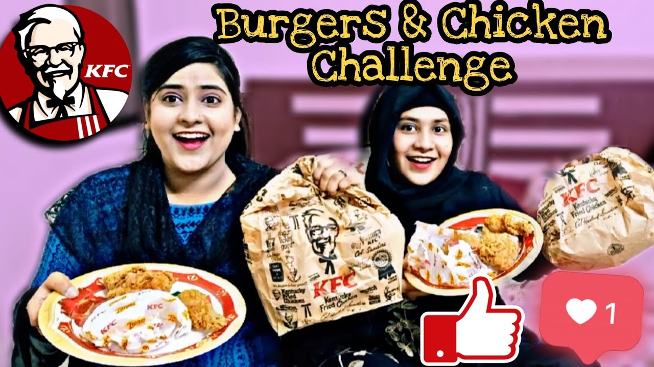 KFC Burgers & Crispy Chicken Challenge || Neha'sLifeRoutine - YouTube