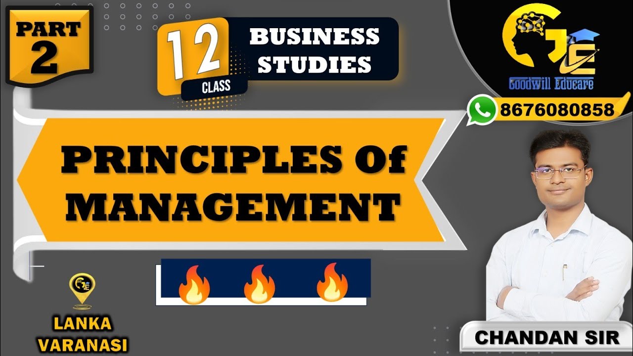 Chapter 2 | Principles of management | Business Studies | Class 12 ...