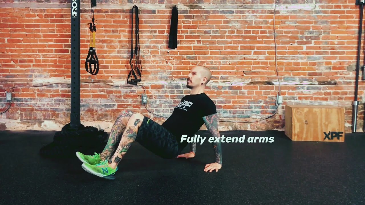 Reverse Tabletop Triceps Dip - YouTube