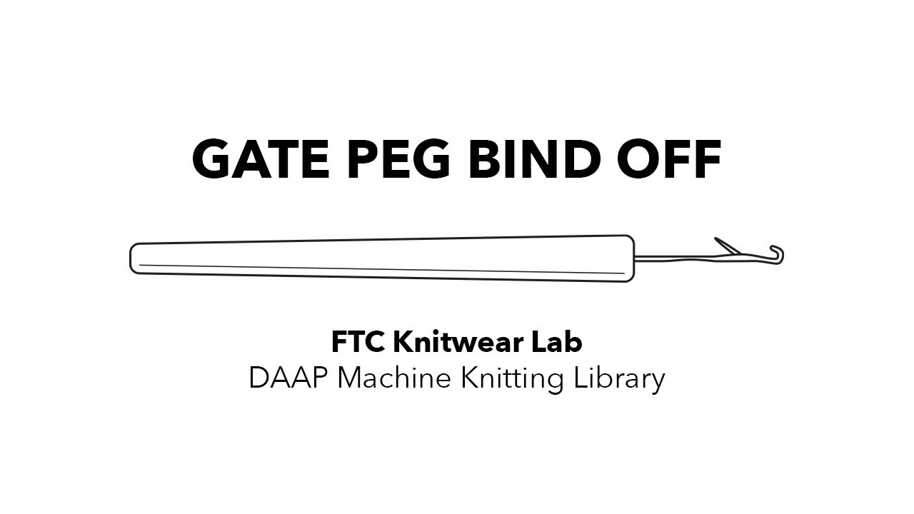 Gate Peg Bind Off - YouTube