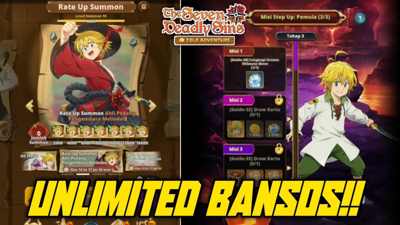 New Banner Meliodas + Banjir Bansos !! 7ds Idle Adventure - YouTube