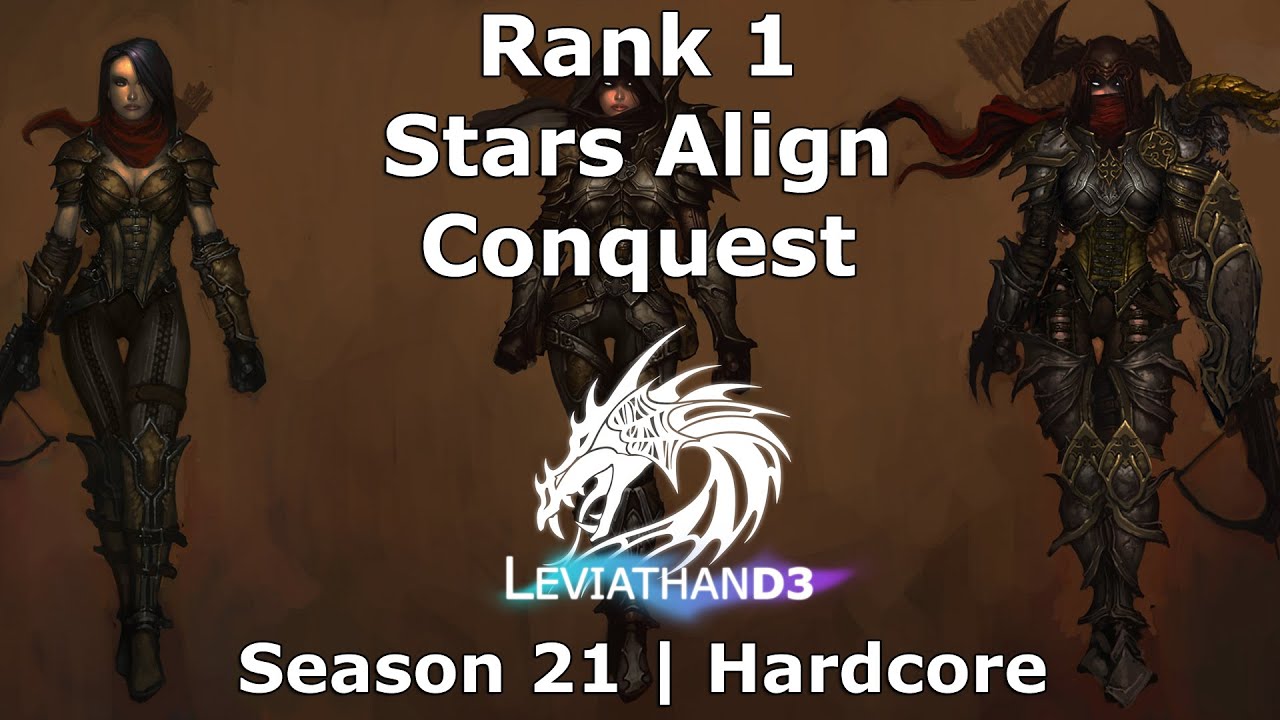[Diablo 3] Rank 1 Stars Align Conquest | Season 21 Patch 2.6.9 Hardcore ...