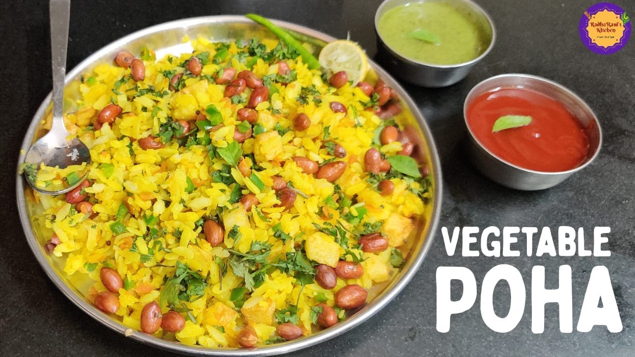 POHA | Vegetable Masala Poha | झटपट पोहा - Easy Poha Recipe | No Onion ...