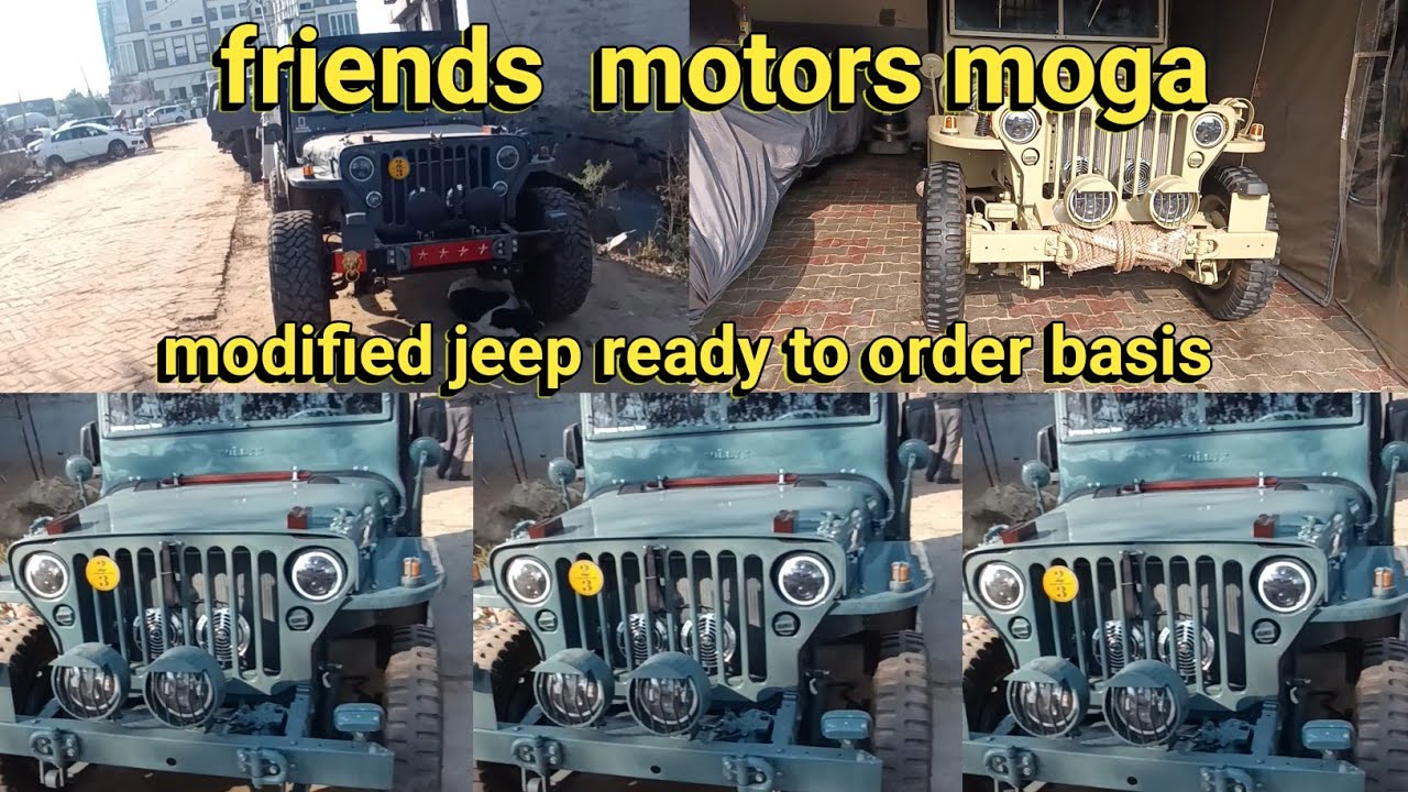 modified jeep going to canada. friends motors moga - YouTube