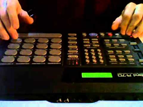 Roland R70 Human Rhythm Composer drum machine - YouTube