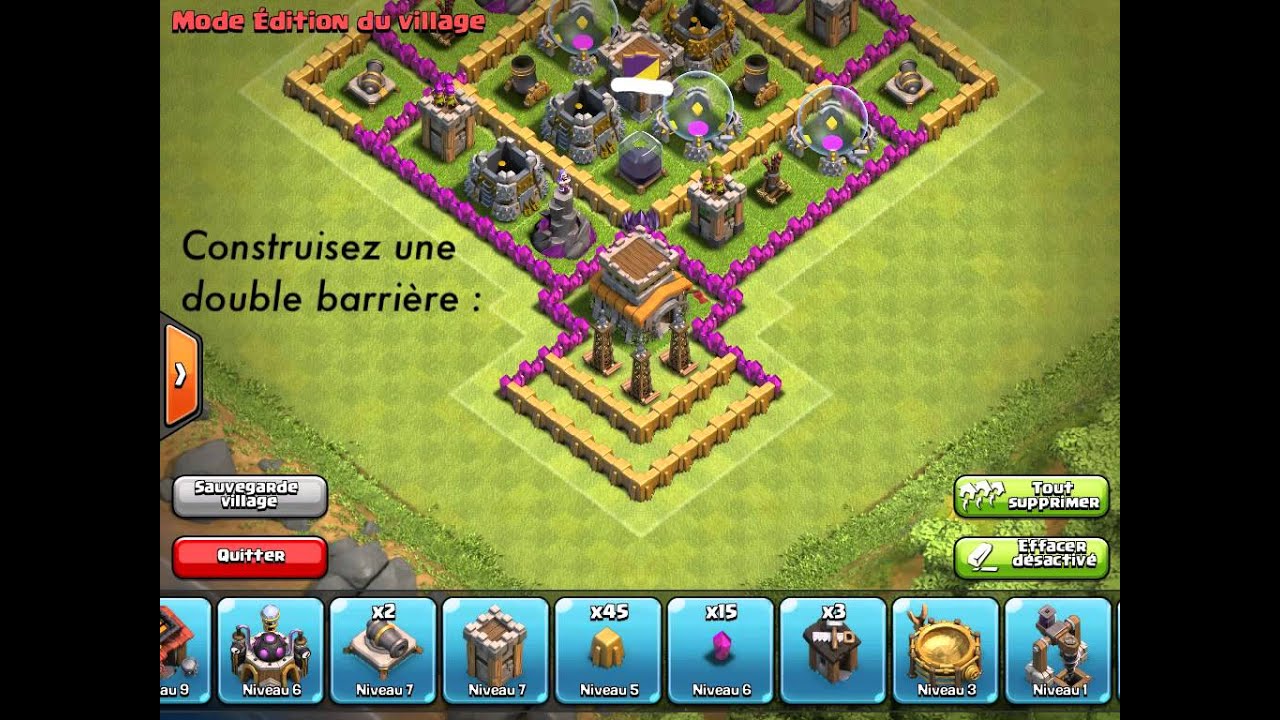 CoC - Creation village hotel niveau 8 - YouTube