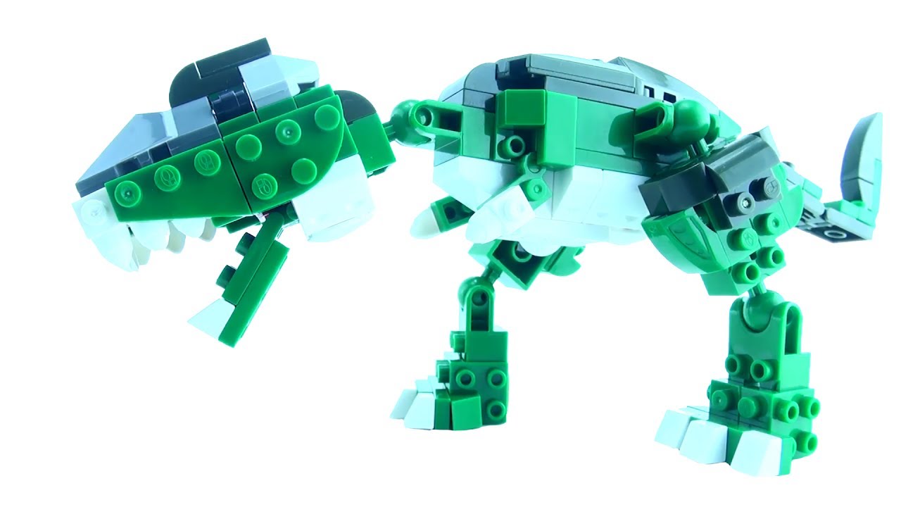 Green Tyrannosaurus Rex - Lego Creator compatible Dinosaur set ...