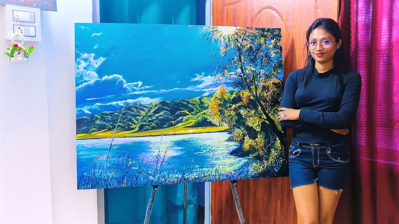 The Call of Nature/Acrylic Painting|painting by Heema Rani Borah| - YouTube