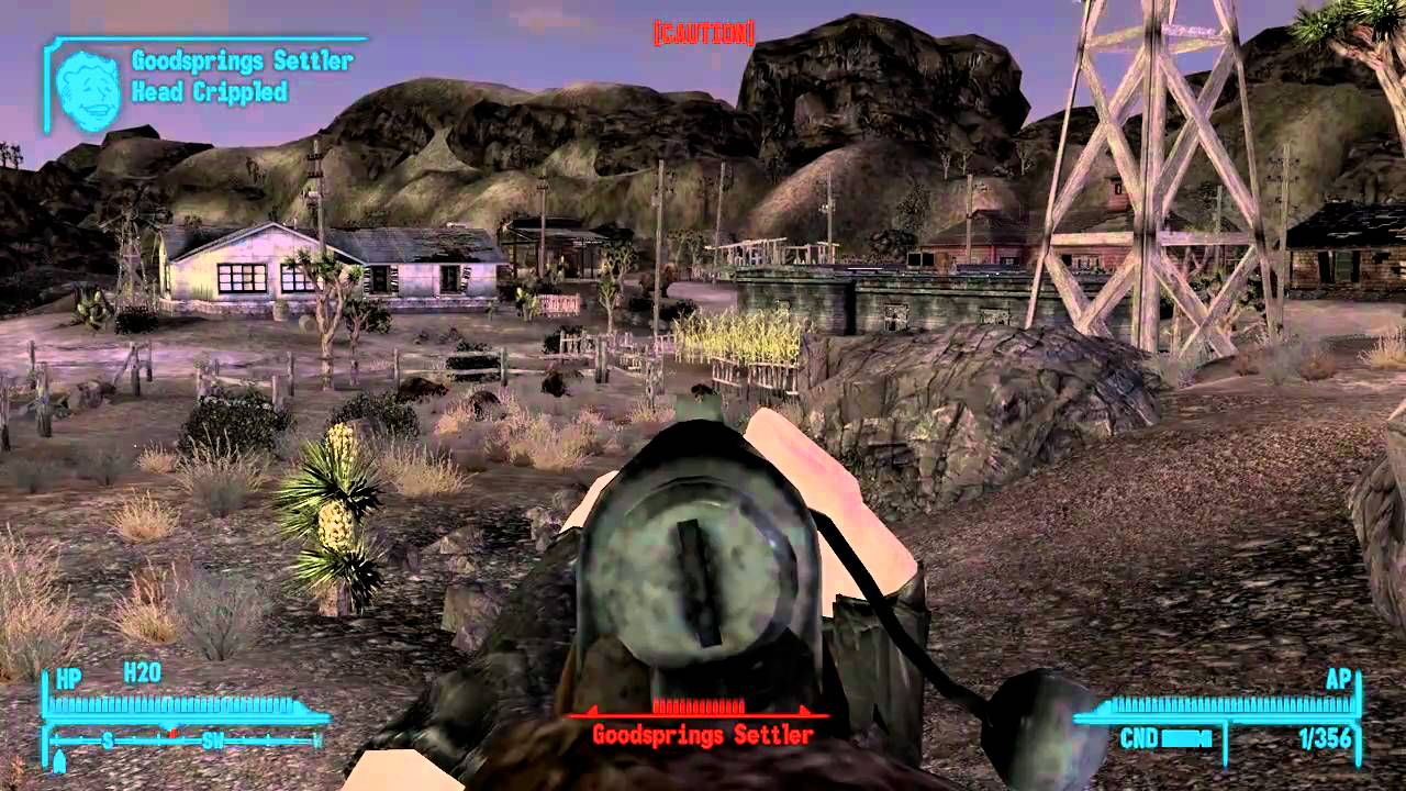 FONV: Basic gun mods and iron sights examples - YouTube