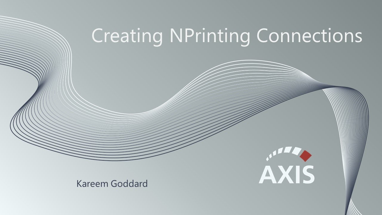 Creating NPrinting Connections - YouTube